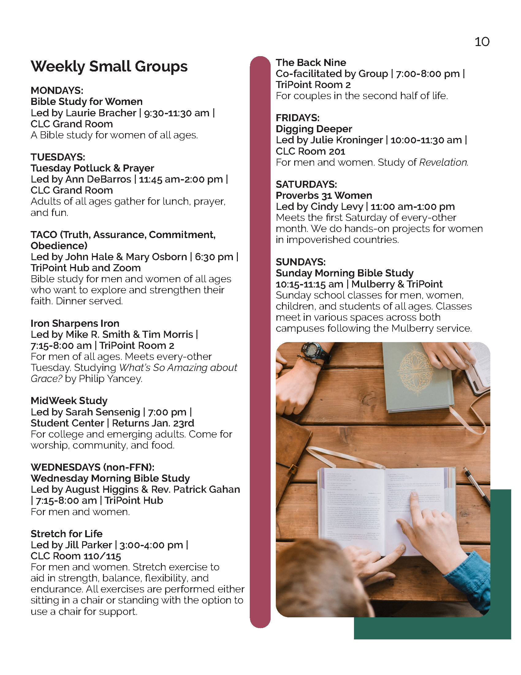 Small Groups - Trinity Baptist Church in San Antonio, TX